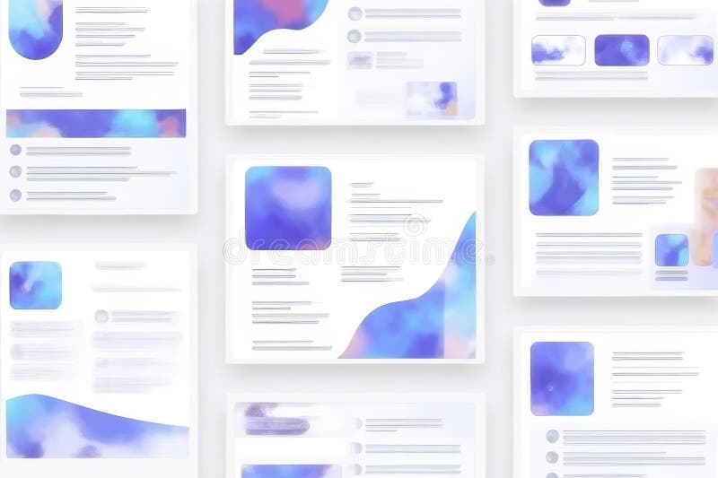 Abstract Business Communication Email Illustrations Stock Illustration ...