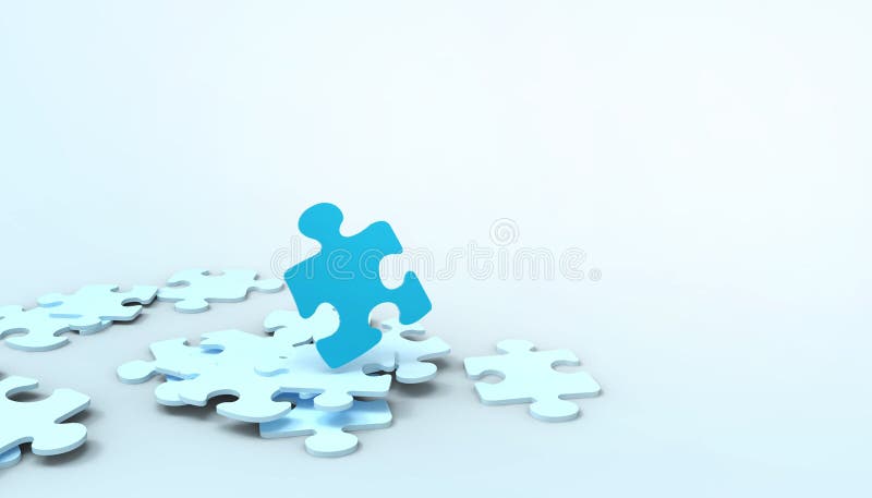 Connection jigsaw puzzle stock illustration. Illustration of metal ...