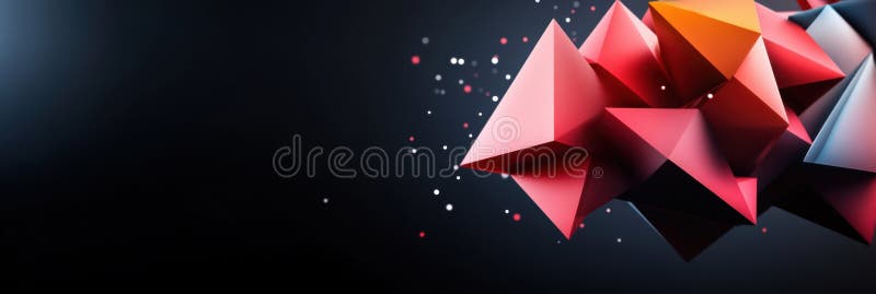 Abstract Business Design with Interconnected Geometric Tech Texture of ...