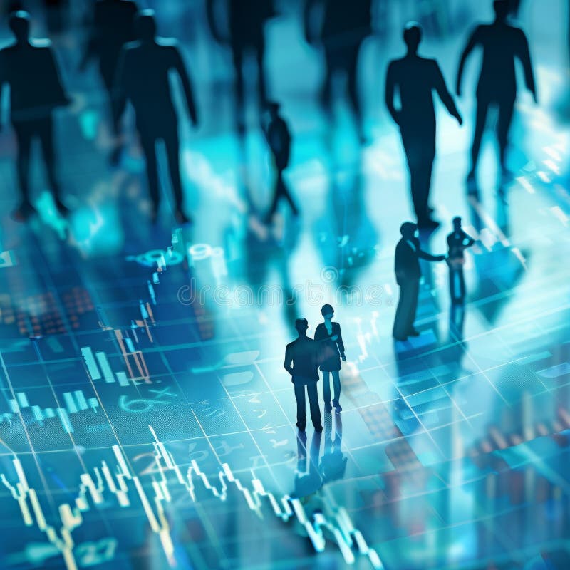 Abstract Business Figures and Financial Data Stock Photo - Image of ...