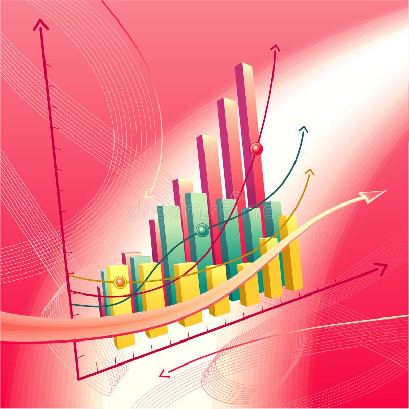 Abstract business graph stock vector. Illustration of business - 14740402