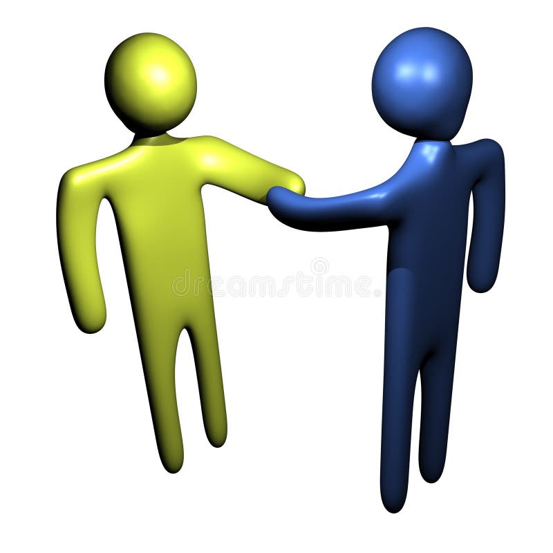 Shaking Hands in Arrow stock vector. Illustration of figures - 2820227