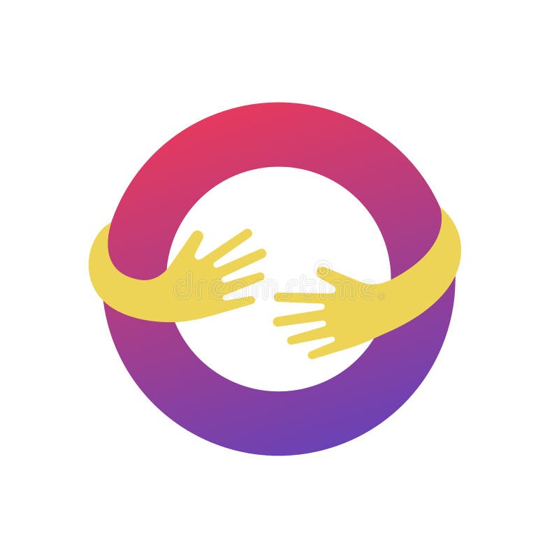 Circle with Hands Logo Template. Abstract Business Logo Icon Design ...