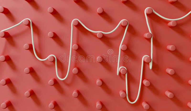 Abstract Business Problem Solving Concept. String Finding Route through ... Abstract Business Problem Solving Concept. String Finding Route through ...