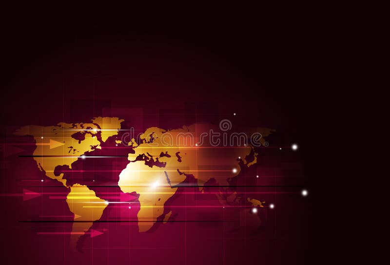 Abstract Business Red Background Stock Illustration - Illustration of ...