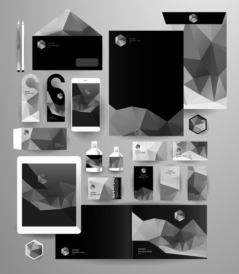 Abstract Business Set. Corporate Identity Stock Vector - Illustration ...
