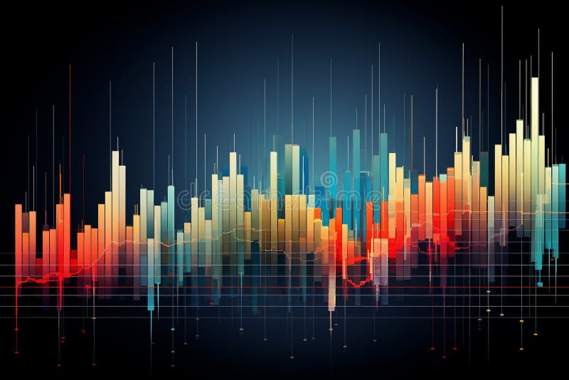 Abstract Business: Stock Market Charts and Graphs Stock Illustration ...