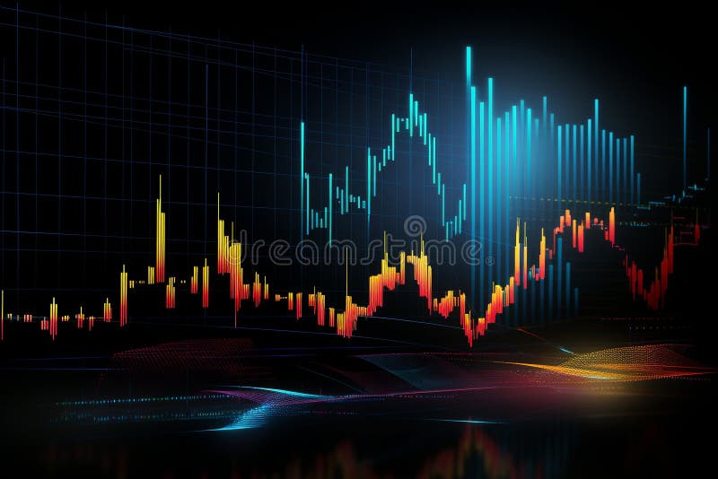 Abstract Business: Stock Market Charts and Graphs Stock Illustration ...