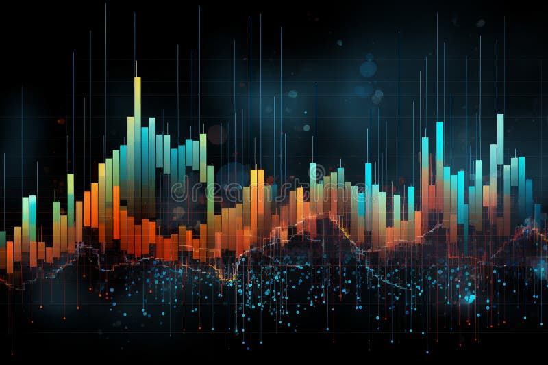 Abstract Business: Stock Market Charts and Graphs Stock Illustration ...