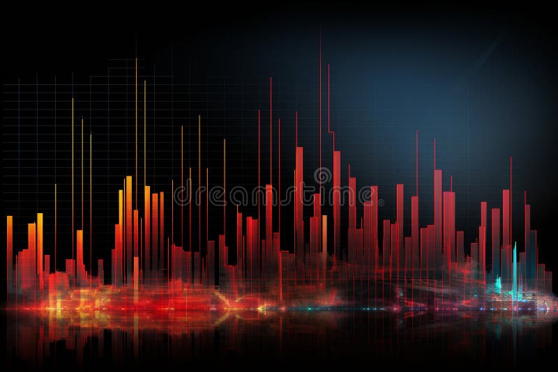 Abstract Business: Stock Market Charts and Graphs Stock Illustration ...