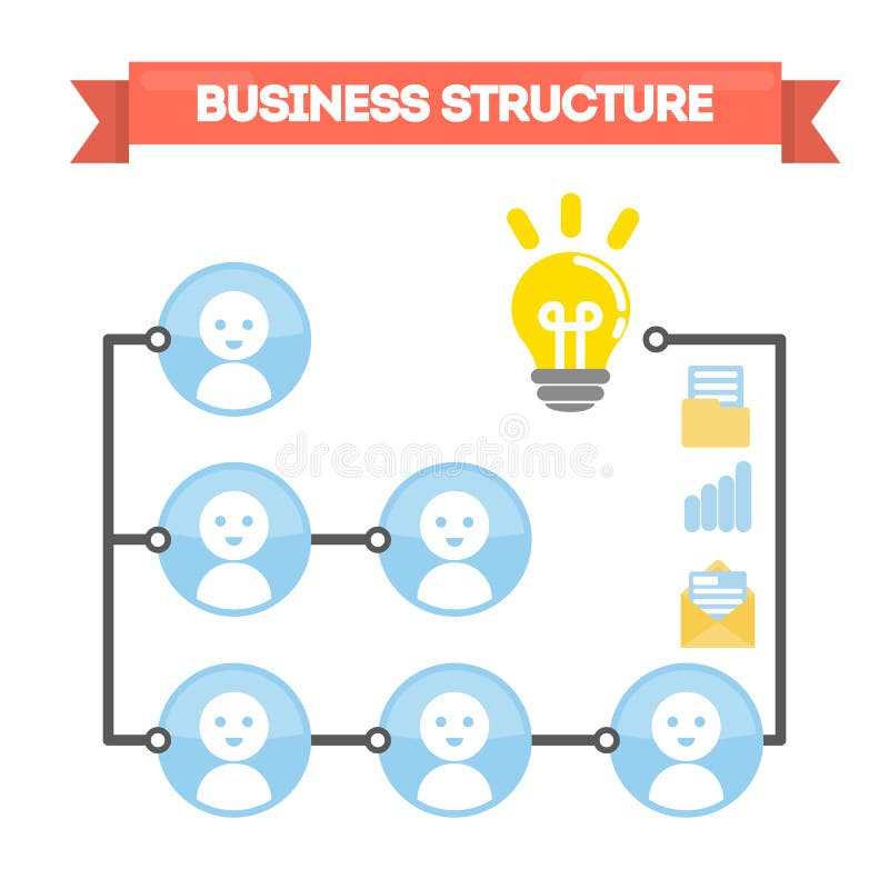 Abstract Business Structure. Stock Vector - Illustration of ...