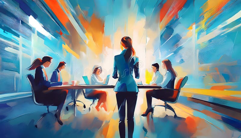 Abstract Business Teamwork with Motion Blur and Movement Stock ...