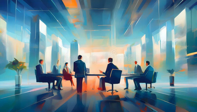 Abstract Business Teamwork with Motion Blur and Movement Stock ...