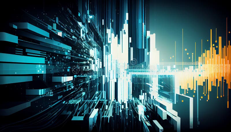 Abstract Business Technology Background. Generate Ai. Stock Image ...