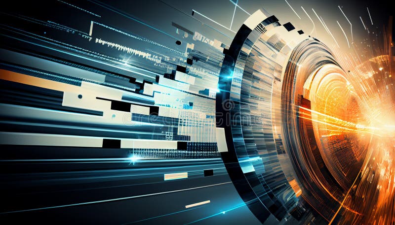 Abstract Business Technology Background. Generate Ai. Stock ...