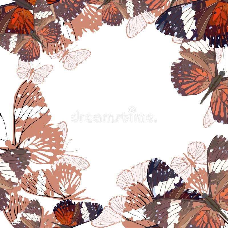 Abstract Butterflies Background Stock Vector - Illustration of colour ...