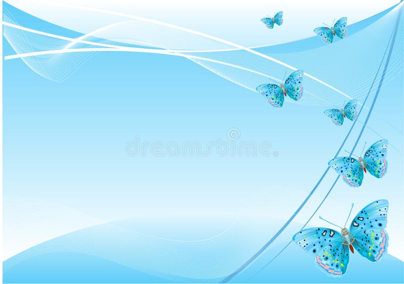 Abstract Butterfly Background Stock Vector - Illustration of blue ...