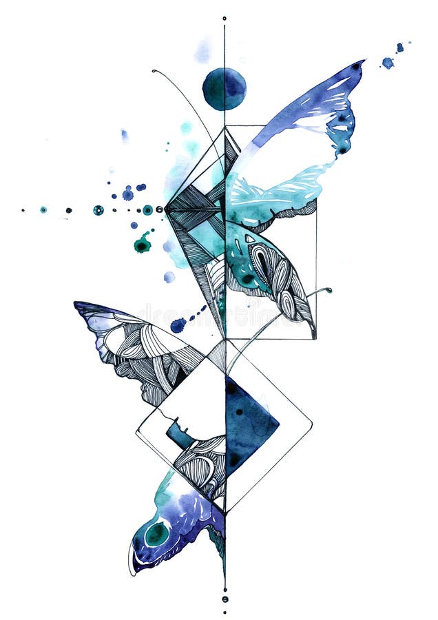 Abstract butterfly stock illustration. Illustration of asymmetry ...