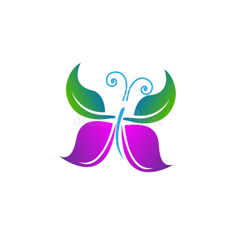 Abstract Butterfly in Nature Design Concept with Leaf Stock Vector ...