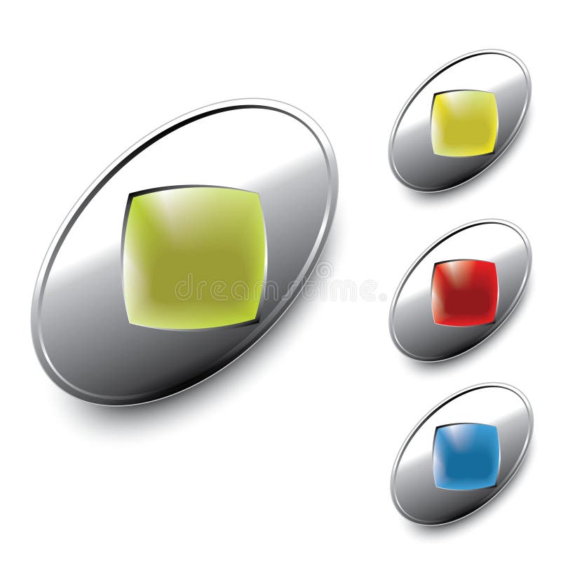 Abstract Button Infographic Option Template. Stock Vector ...