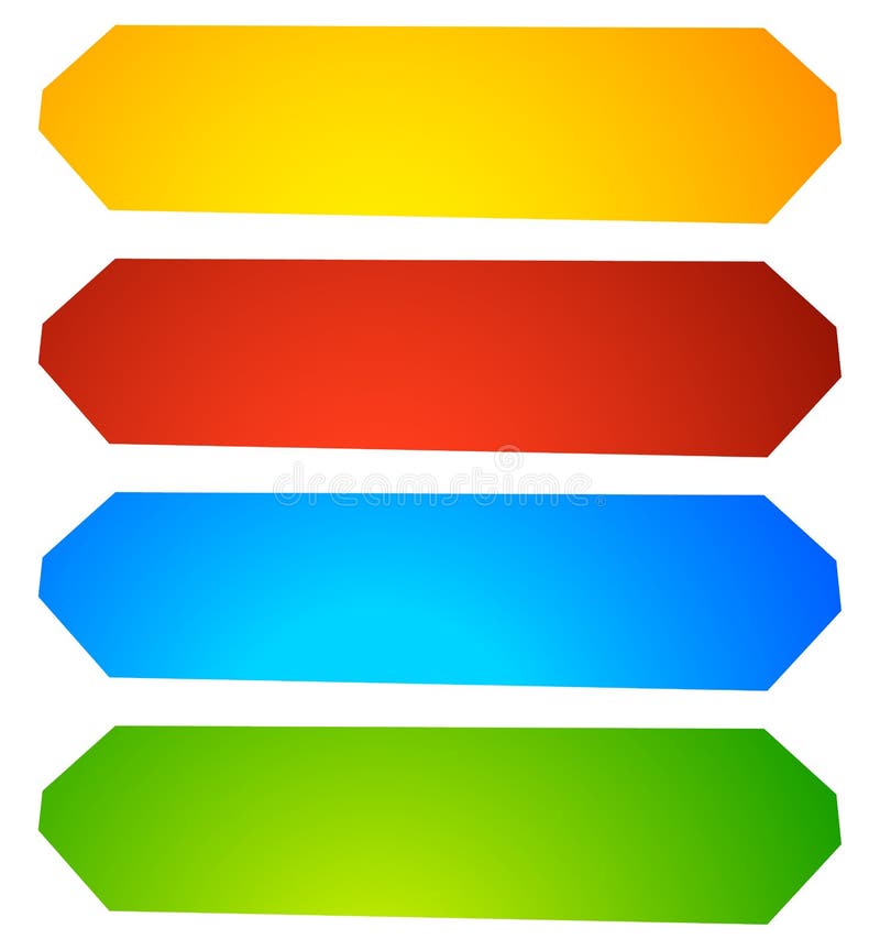 Abstract Button or Banner Backgrounds, Shapes. Colorful Abstract Stock ...