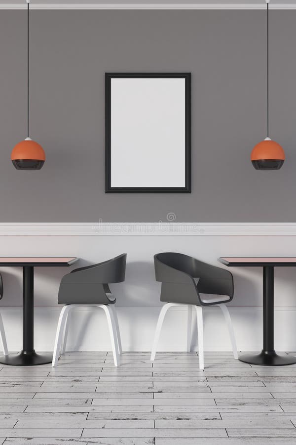 Abstract Cafe Interior Silhouette. Business Card Stock Vector ...