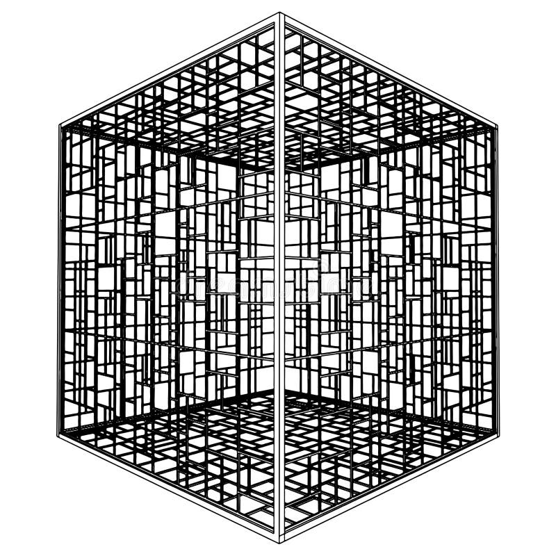 Abstract Cage Vector 12 stock vector. Illustration of fence - 18156988