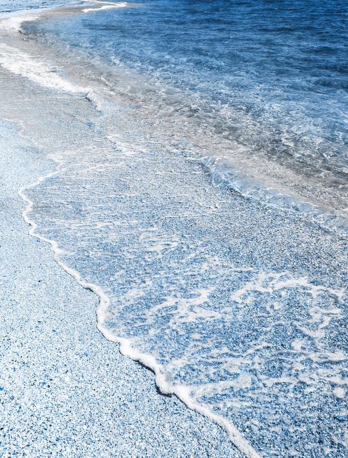 Abstract Calm Sea or Ocean Water Surface Background. 2020 Color Trend ...