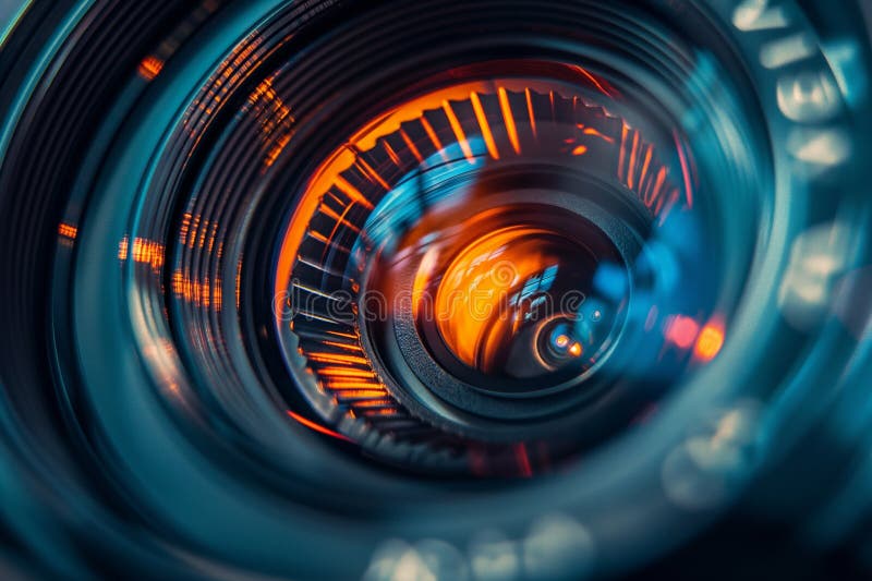 Abstract Camera Lens Close-up Stock Photo - Image of lens, digital ...