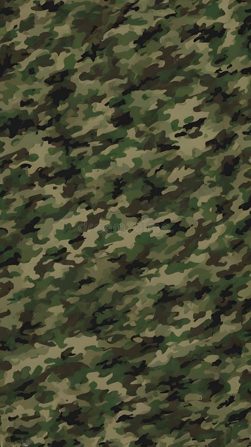 Green Abstract Camouflage Military Pattern Stock Illustration ...