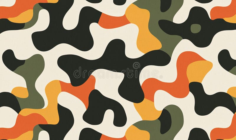 Abstract Camouflage Pattern, Seamless Texture, Military or Hunting ...