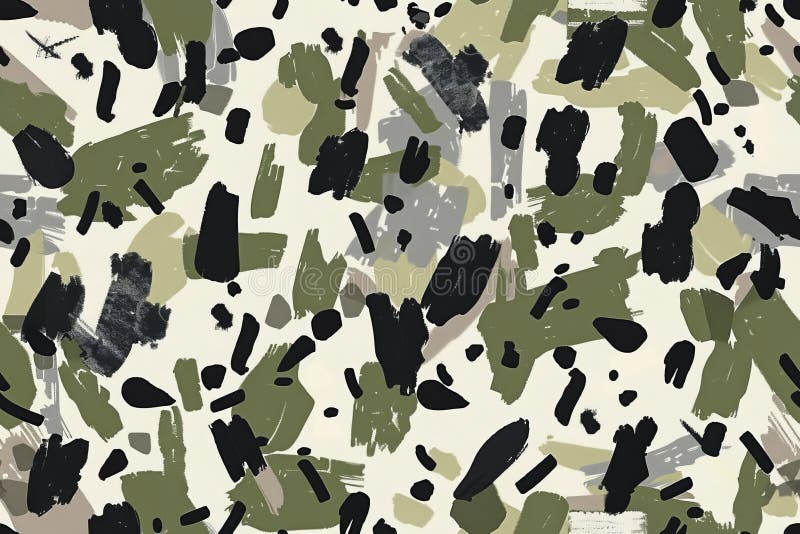 Abstract Camouflage Seamless Pattern. Grunge Military Texture Stock ...