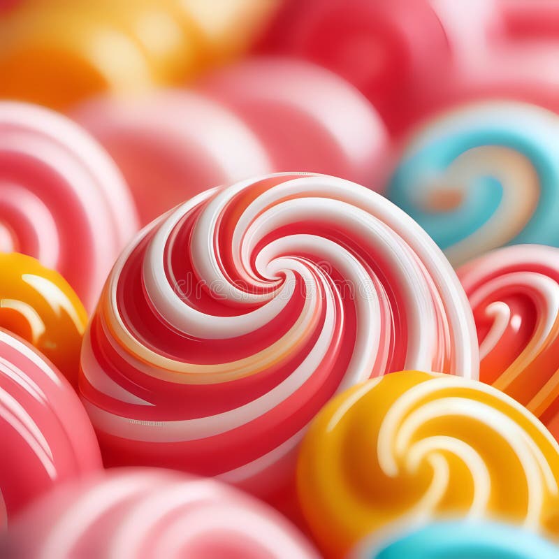 Abstract Candy Background - Generated by Ai Stock Illustration ...