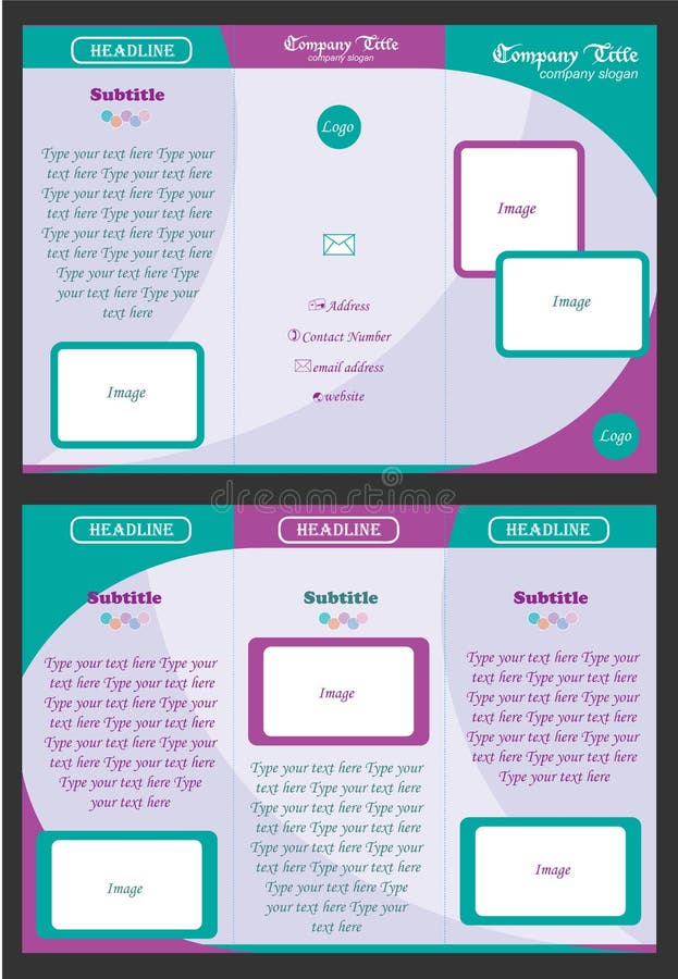 Abstract Capsule Brochure Design Template Stock Vector - Illustration ...