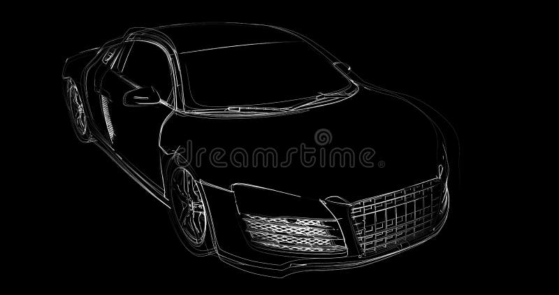 Abstract car construction stock illustration. Illustration of ...