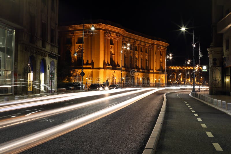 Abstract car lights editorial image. Image of traffic - 61365615