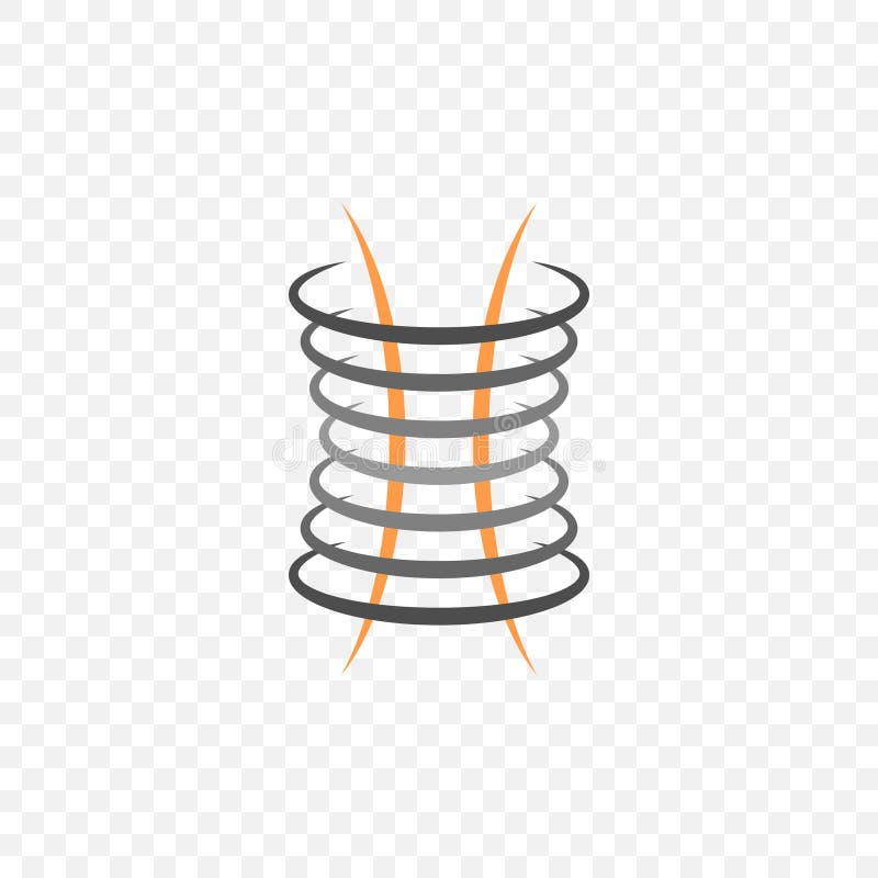 Abstract Car Shock Absorber Logo. Vector Illustration on a Transparent ...