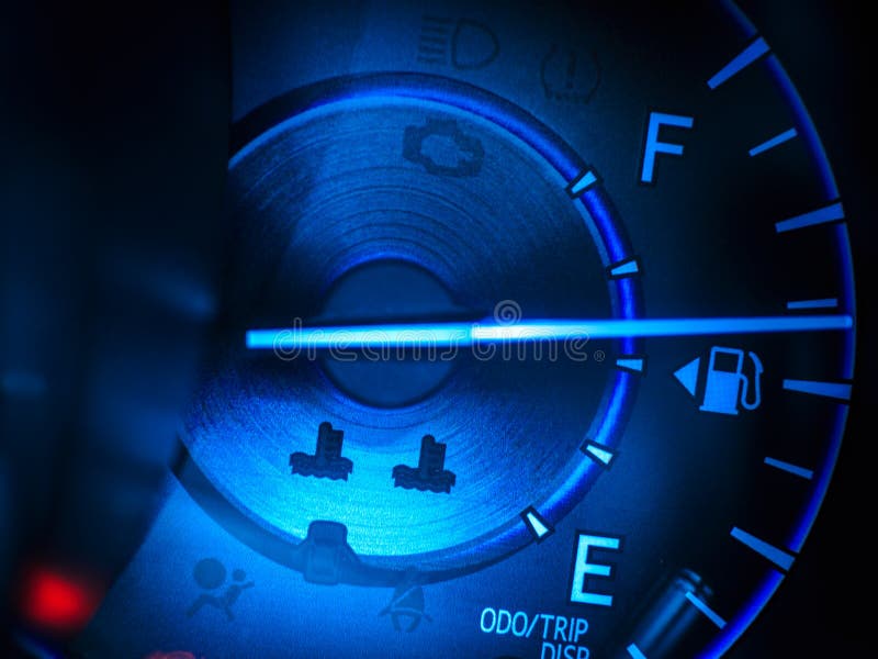 Abstract Car Speedometer in Blue Tone Stock Image - Image of design ...