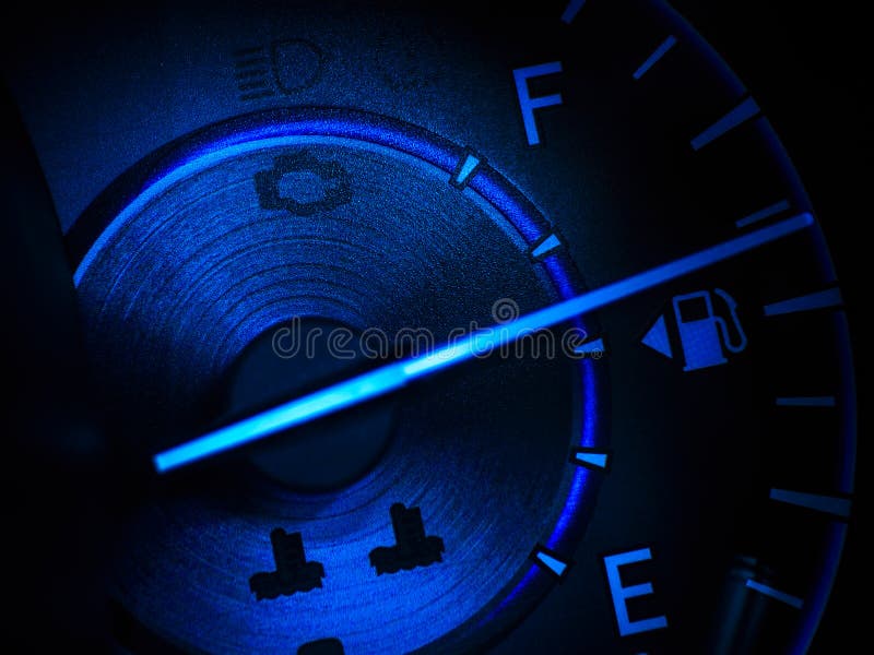 Abstract Car Speedometer in Blue Tone Stock Photo - Image of equipment ...