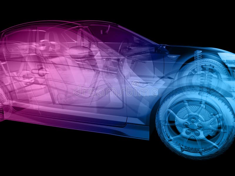 Abstract car stock illustration. Illustration of draft - 51862347