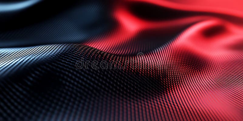 Abstract Carbon Fiber Texture with Red and Black Gradient, Wavy Shape ...