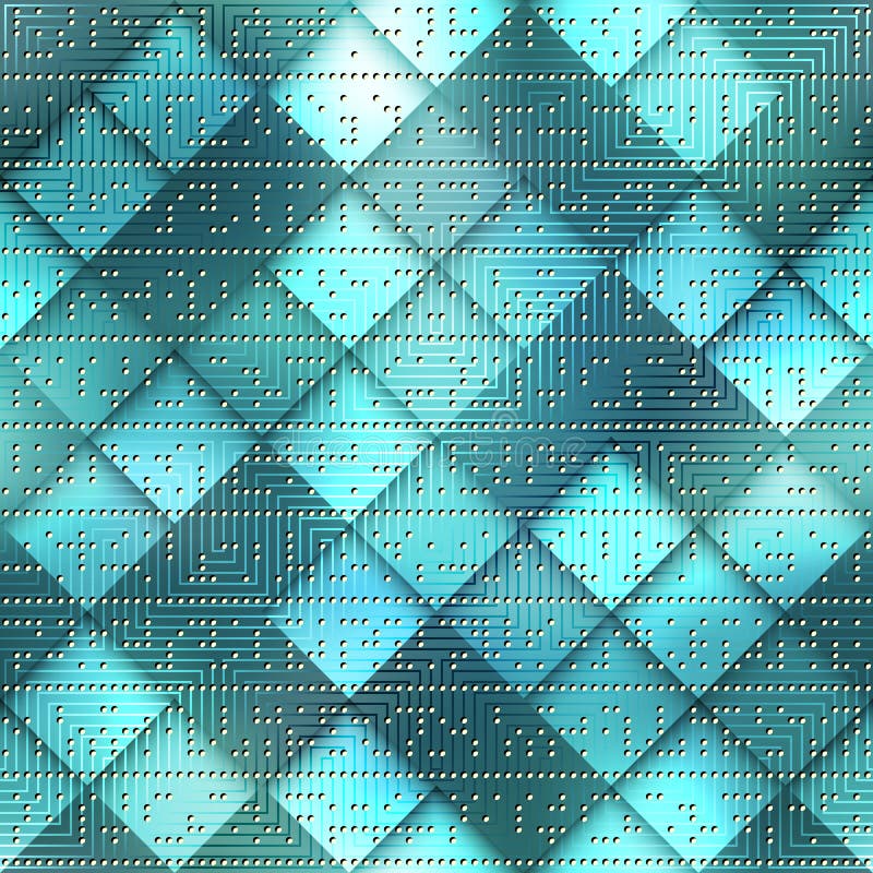 Abstract Card Computer Pattern on Green Matrix Stock Vector ...