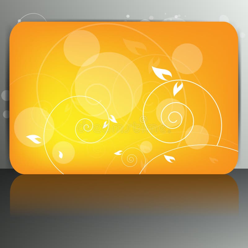 Abstract Card with Floral Background Stock Vector - Illustration of ...