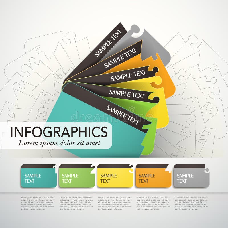 Abstract card infographics stock vector. Illustration of label - 39010137
