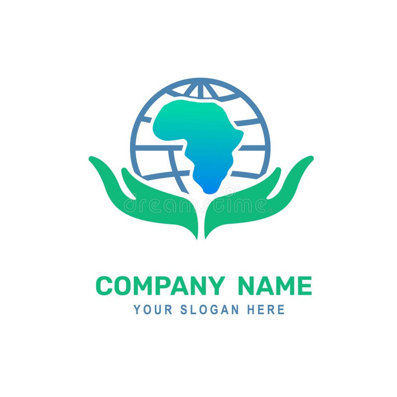 Abstract Care African Map Logo Template Design. Stock Vector ...