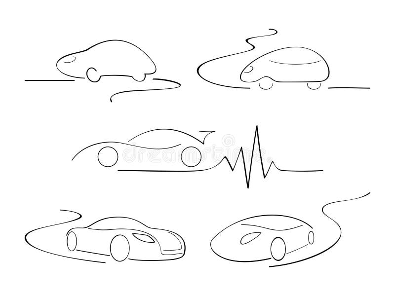 Abstract cars 2 stock vector. Illustration of silhouette - 76899490