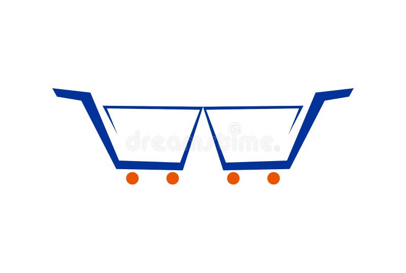 Abstract Trolley Shopping Cart Logo Icon Design Shop Symbol Vector ...