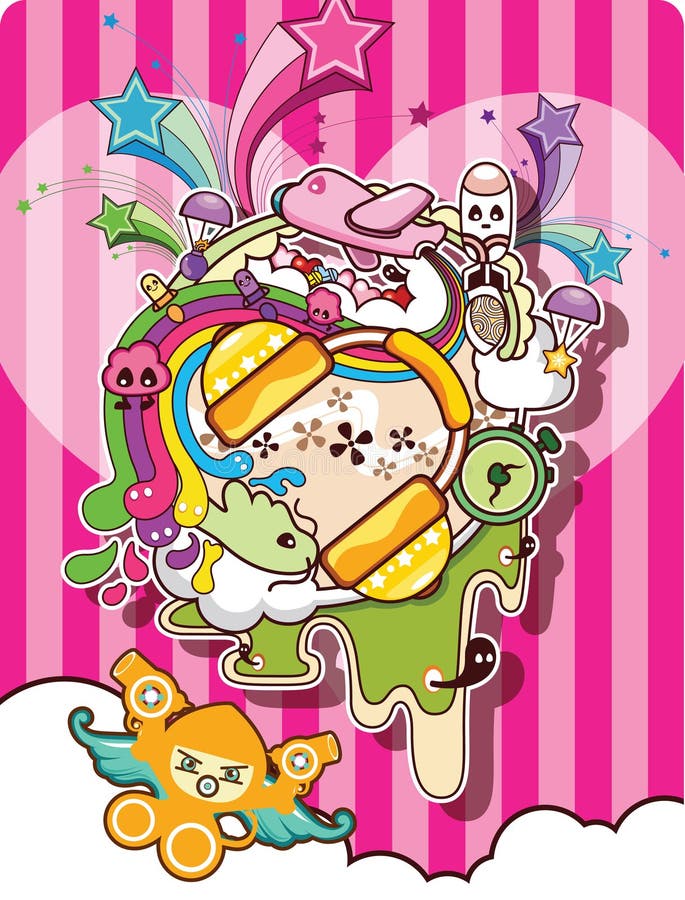 Abstract cartoon B stock vector. Illustration of dreamland - 9066989