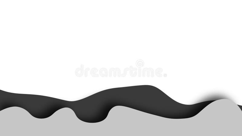 Abstract Cartoon Background from Color Wavy Layers. 3D Rendering of ...