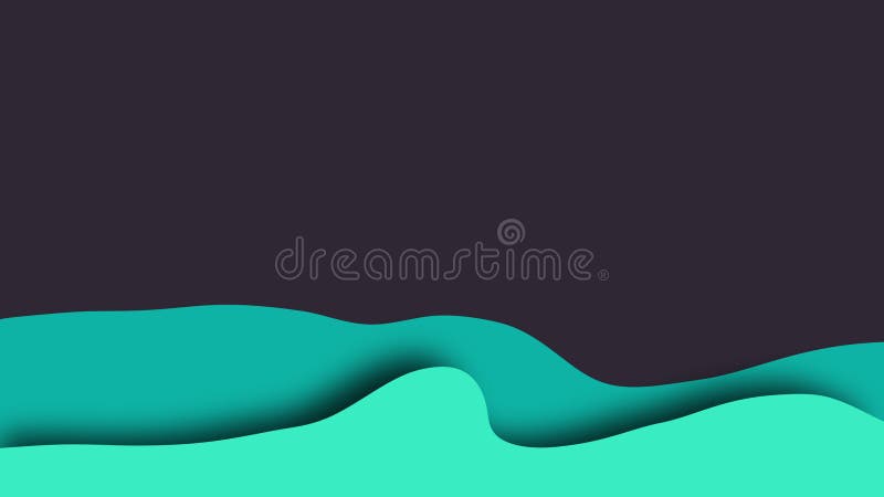 Abstract Cartoon Background from Color Wavy Layers. 3D Rendering of ...
